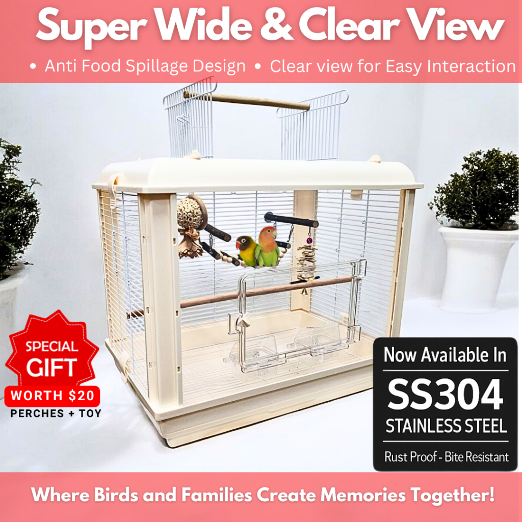 Bird Cage | Parrot Cage Premium Stainless Steel 304 Luxury Bird Cage ...
