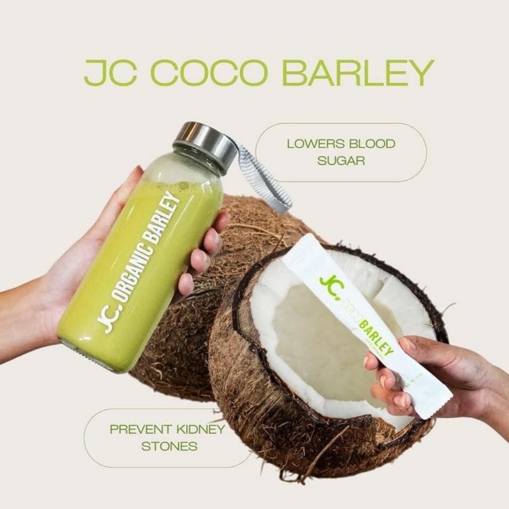 JC Coco Barley Juice Drink Mix – 10 Refreshing Sticks A Creamy Blend of ...