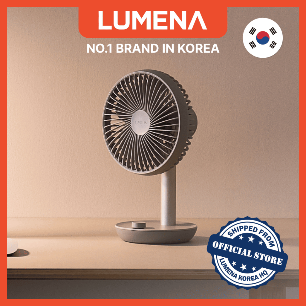 LUMENA STAND 3Z Table Fan Desk Fan USB Wireless Fan Portable Electric ...