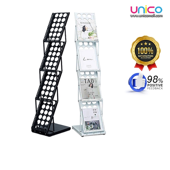 Foldable Metal A4 Stand for Brochure Flyers Newspaper Magazine Book ...