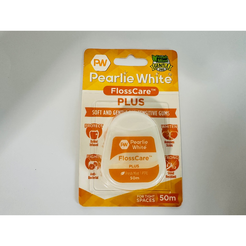Pearlie White Floss Care Waxed Fresh Mint Floss Classic/Hi-Tech/Plus ...