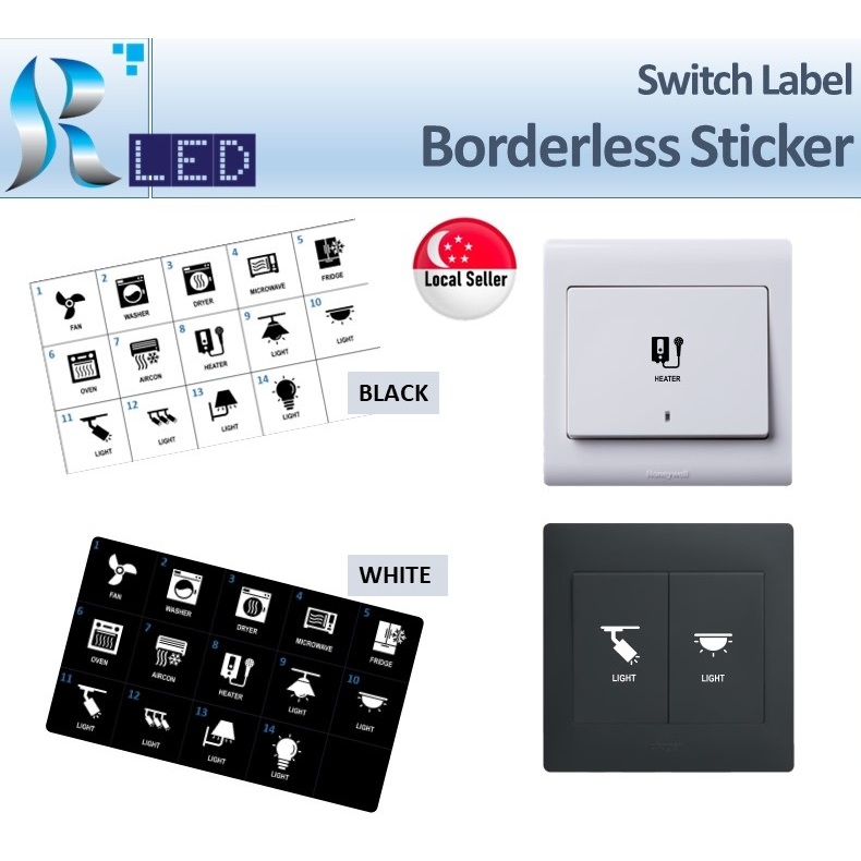 Borderless Switch Label Sticker | Shopee Singapore