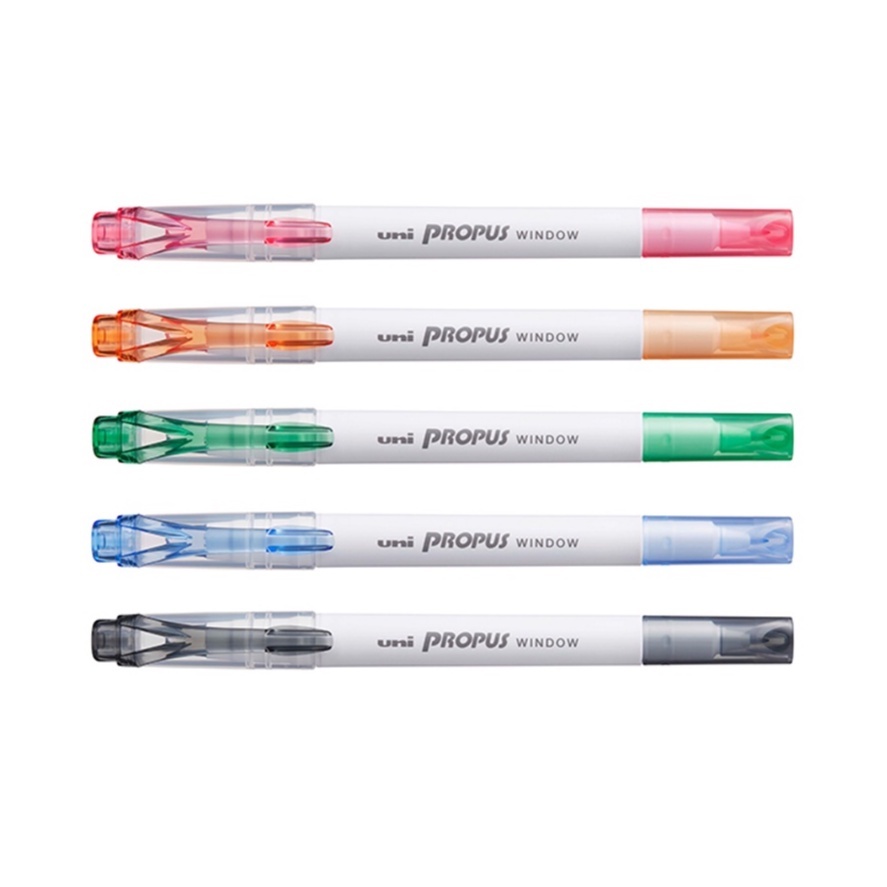 Uni Propus Window Twin Tip Highlighter (Smoke Colours) | Shopee Singapore