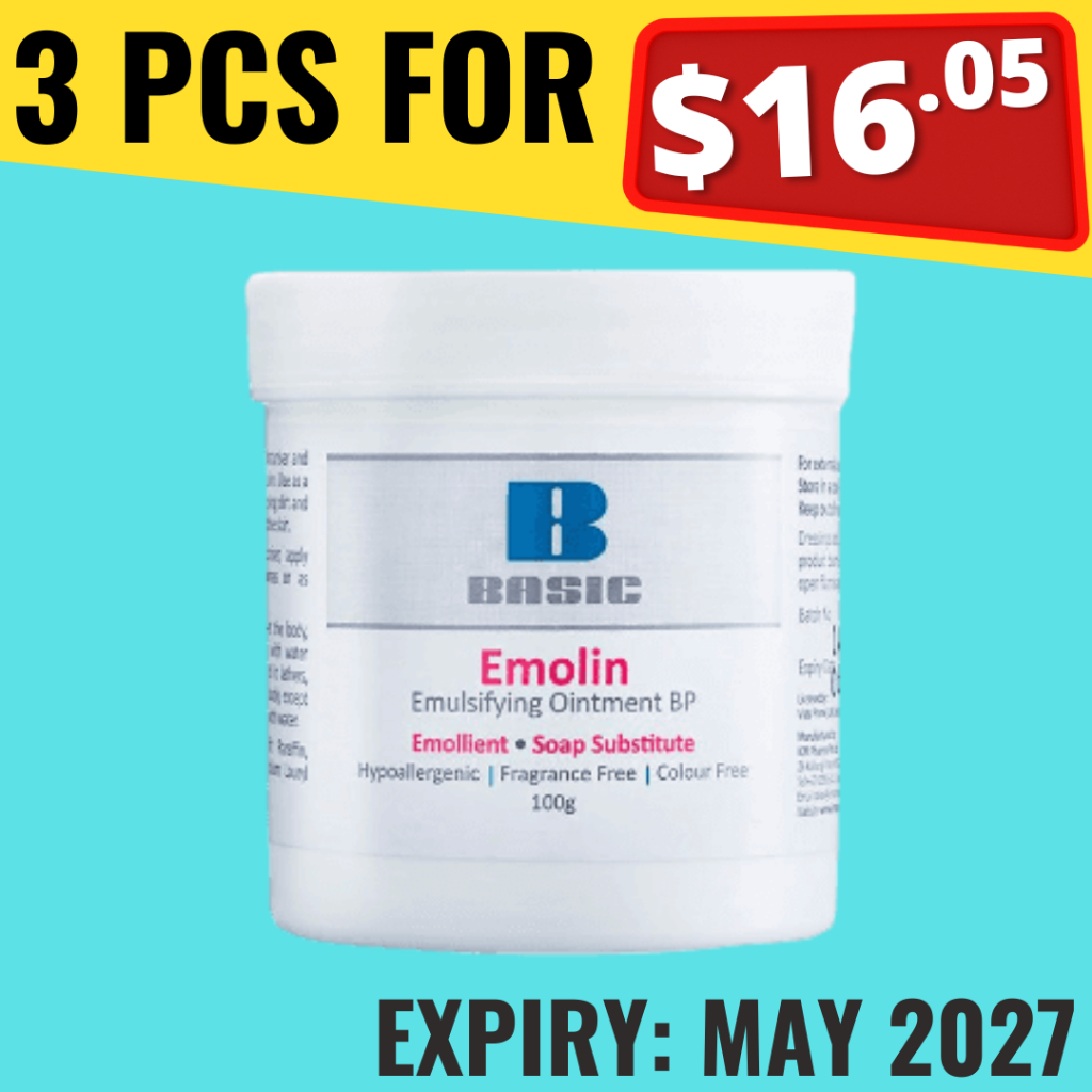 ICM Pharma Basic Emolin 100g Moisturizer Emollient For Dry Skin Scaling ...