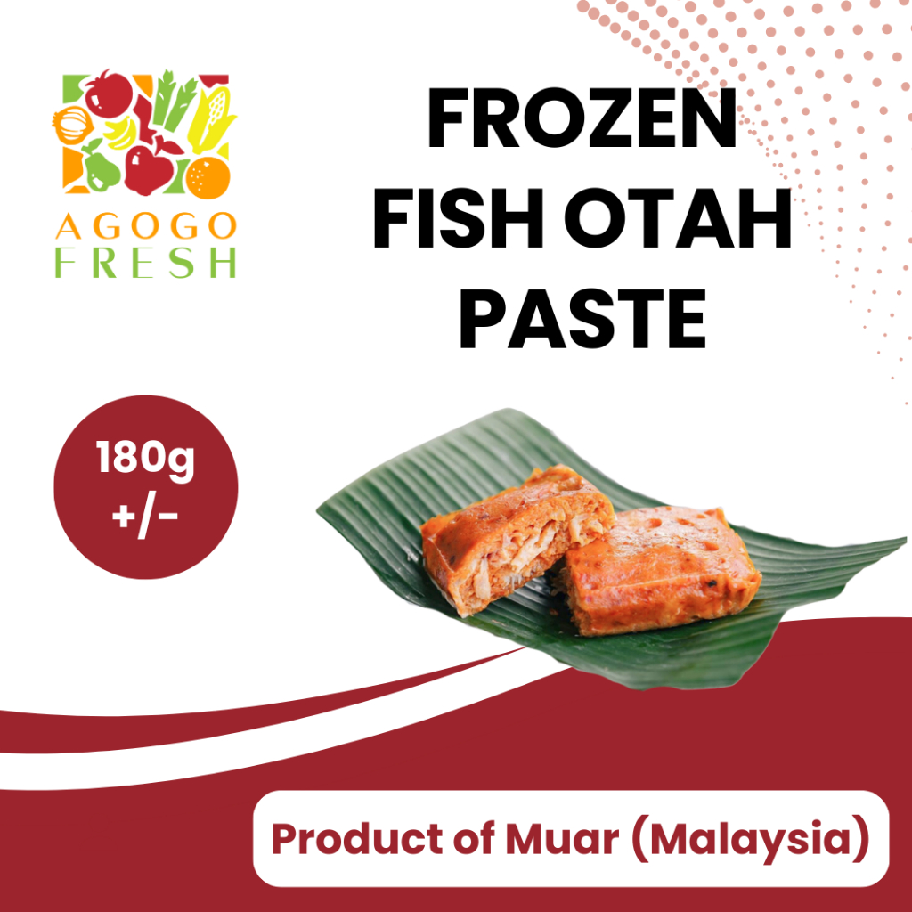 [Agogo Fresh - Frozen] Frozen Fish Otah Paste (190g+/-) | Shopee Singapore