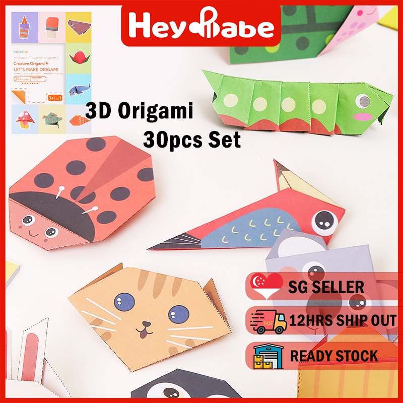 3D Origami Set | 30pcs Folding Paper Game | Creative Craft | DIY ...
