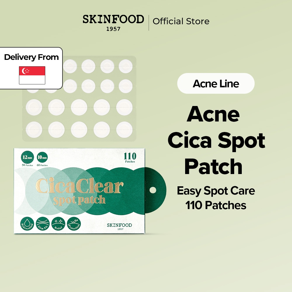 [SKINFOOD Official] Cica Clear Acne Spot Patch (22 patches X 5ea ...