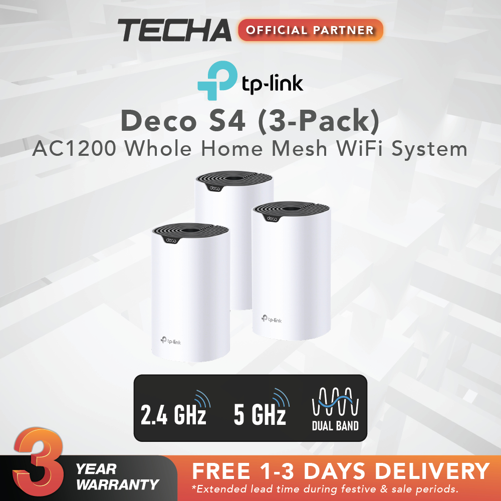 TP-Link Deco S4 | AC1200 Whole Home Mesh Wi-Fi System (3PK) | Shopee ...