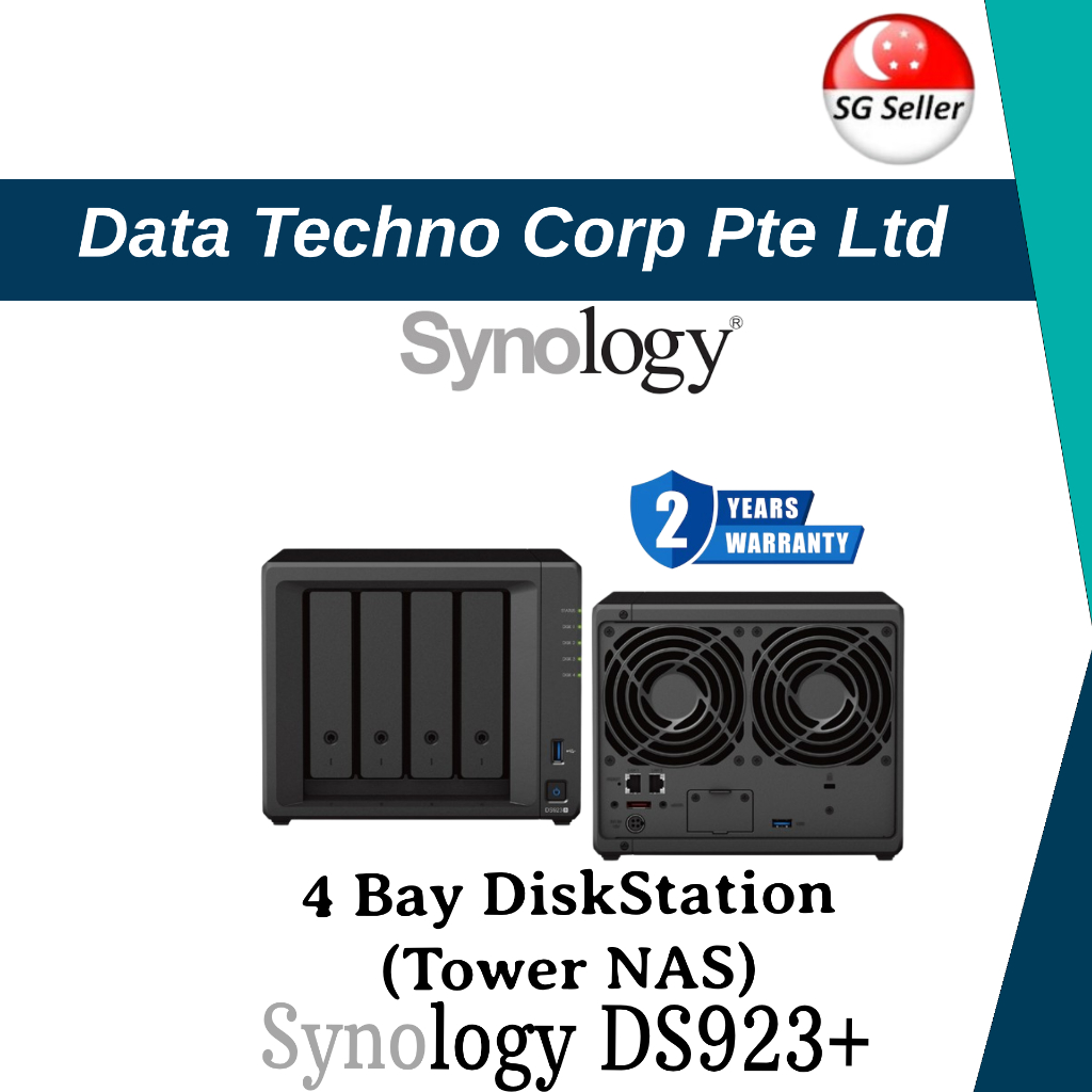 (SG LOCAL STOCK) Synology DS923+ 4-Bay DiskStation Tower NAS Enclosure ...
