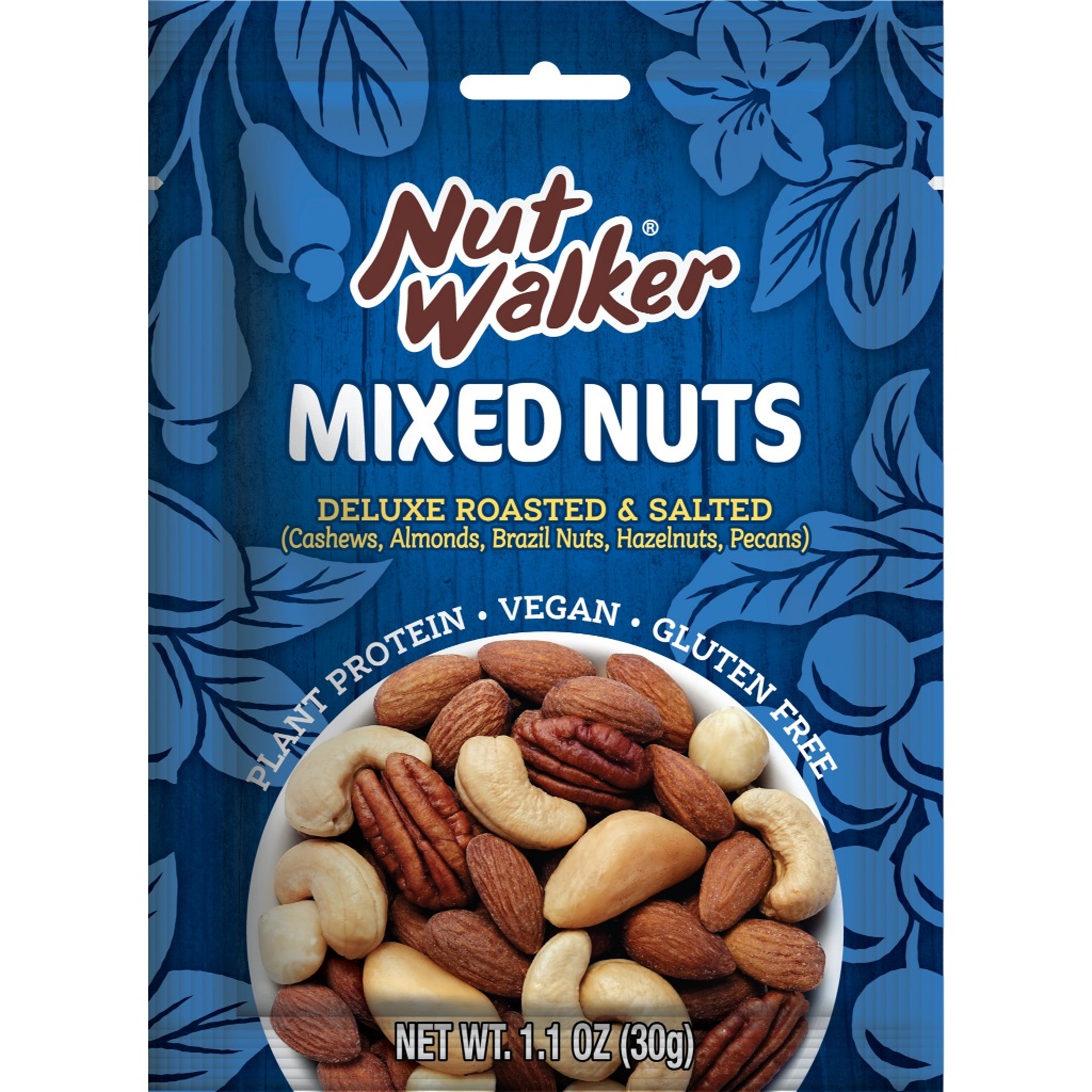 [Halal] 5 FREE 1 Deluxe Roasted & Salted Mixed Nuts 30g x 5packs ...