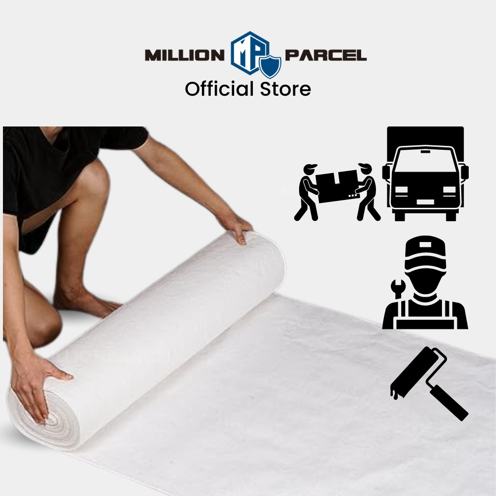 Floor Protection Mat 1.2m x 20m | Heavy-Duty Temporary Floor Protection ...