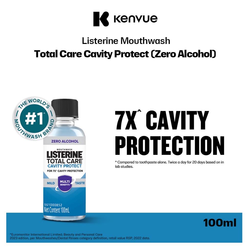 Listerine Total Care Cavity Protect Non Alcohol Mouthwash Mild Taste ...