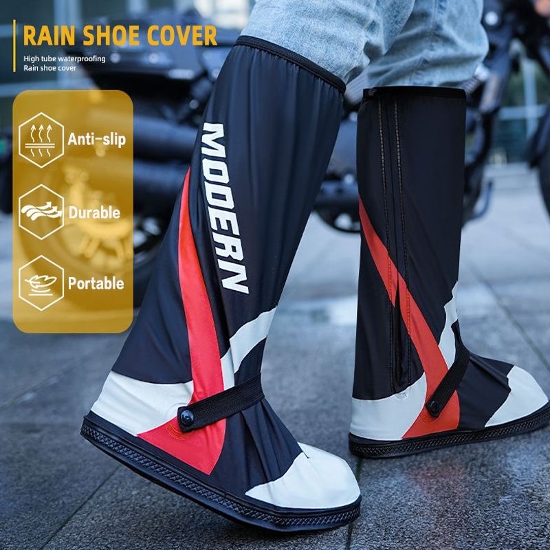HOTOP Rainproof Shoes Cover For Motorcycle Non-Slip Rain Shoe Cover ...