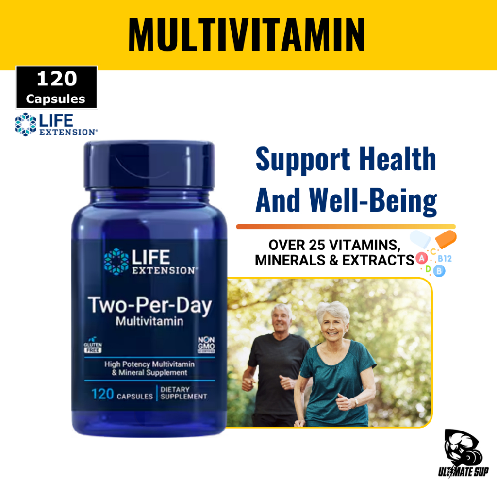 Life Extension, Multivitamin and Mineral Two-Per-Day, Support Health ...