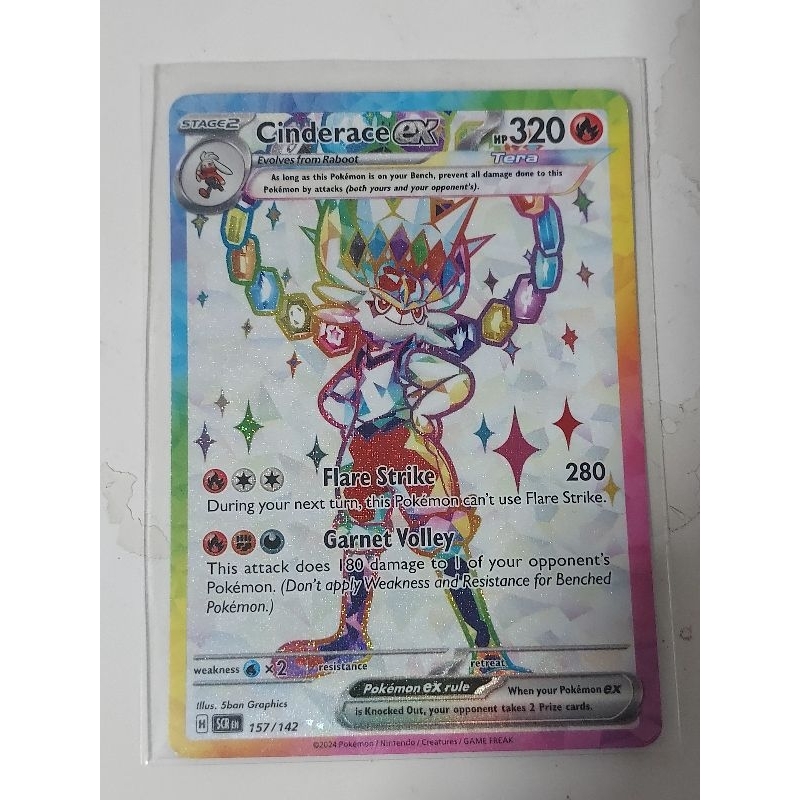 Pokemon cinderace ex full art stellar crown card | Shopee Singapore
