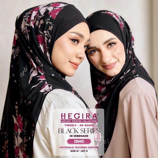 Hegira Hijab Tweely-So Basic Black Series Instant Collection (9HG ...