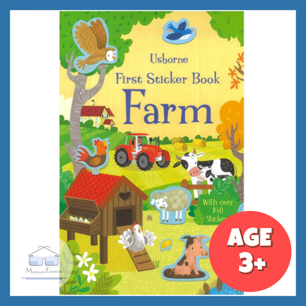 (Farm) Usborne Sticker Book Kids Sticker Books Children Activity Early ...