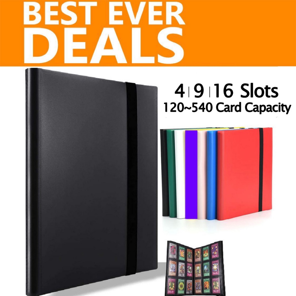 TCG 360/540 Slots Card Album/Binder, Card Binder 9 slots (Pu Leather ...