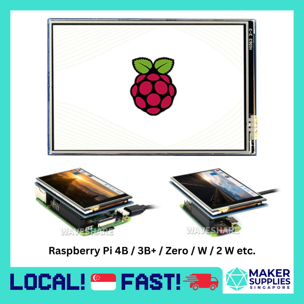 3.5inch 480×320 SPI IPS Resistive Touch Display Screen for Raspberry Pi ...