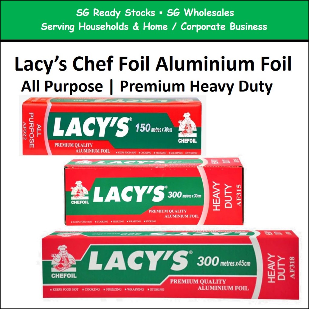 [SG WHOLESALE] Lacy's Aluminum Foil Premium Quality Heavy Duty | AF318 ...