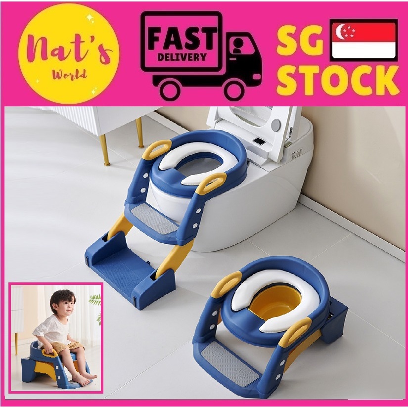 Foldable Potty Training Ladder Seat children potty training seat toilet ...