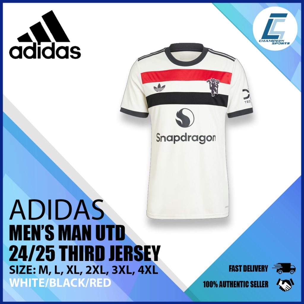 Adidas Men's Manchester United Third Jersey 24/25 (IY7806) | Shopee ...