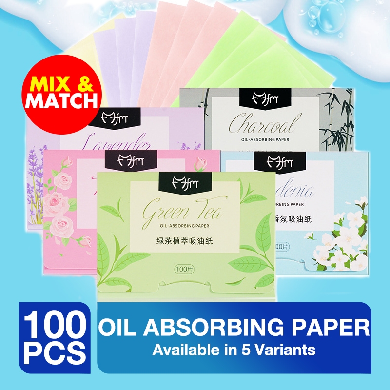 100s Natural Green Tea Oil Absorbing Tissues Facial Oil Absorbing Paper ...