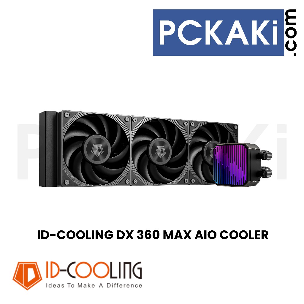 ID COOLING DX360 MAX 360MM AIO CPU LIQUID COOLER LGA1700 / AM5 | Shopee ...