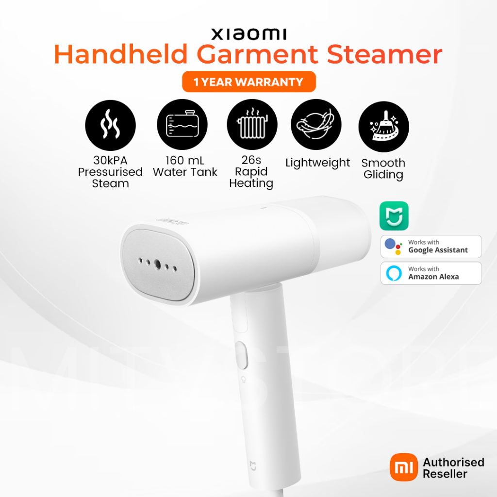 Xiaomi Handheld Garment Steamer 30kPa Pressurised Steam Foldable ...