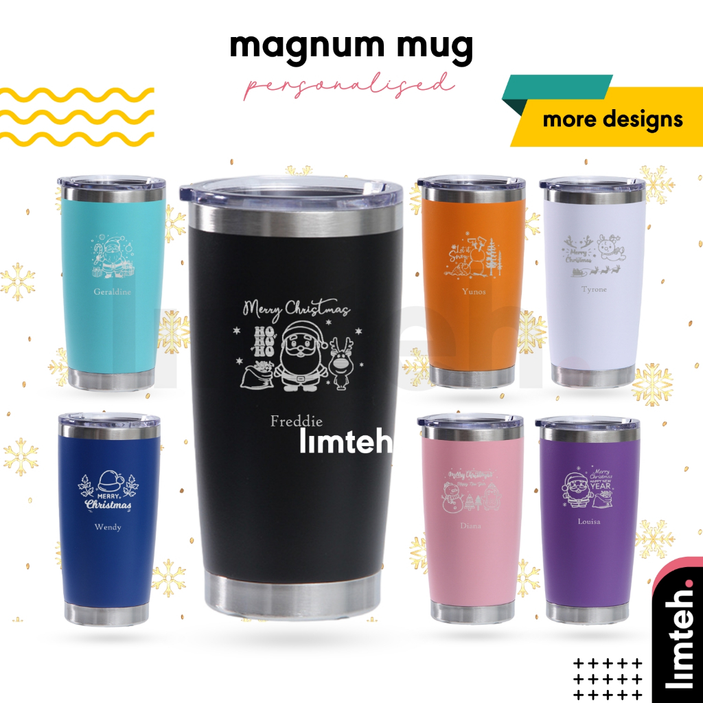 Personalised Magnum Mug | Engraving | Stainless Steel Thermal Coffee ...