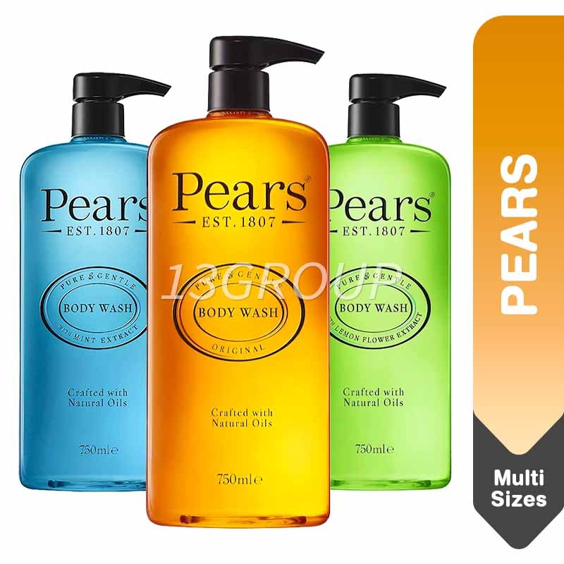 Pears Pure & Gentle Body Wash / Shower Gel 100% Soap-Free Dermatologist ...