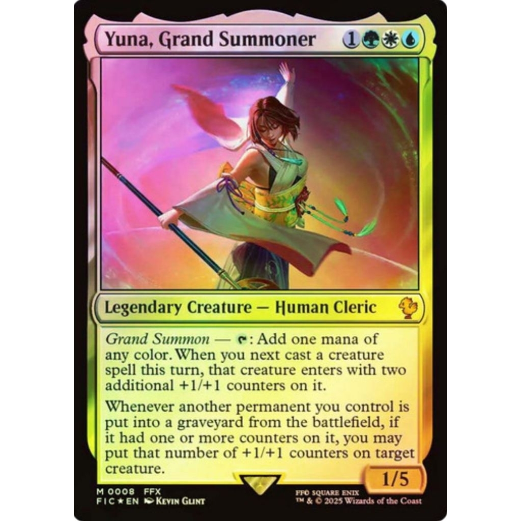 MTG Final Fantasy Commander Decks Foil: Yuna, Grand Summoner | Shopee ...
