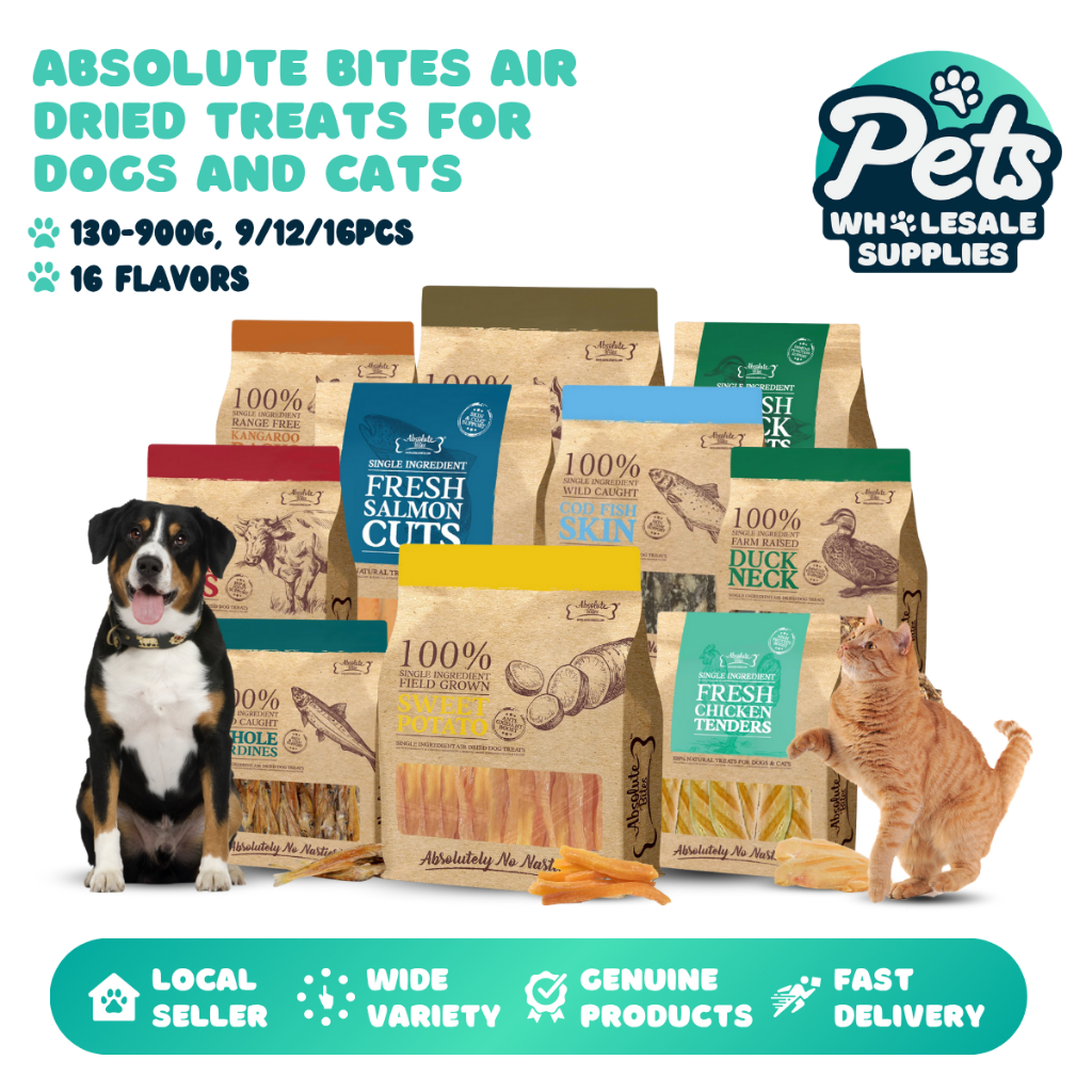 Absolute Bites Air Dried Cat & Dog Treats - Natural, Healthy, High ...