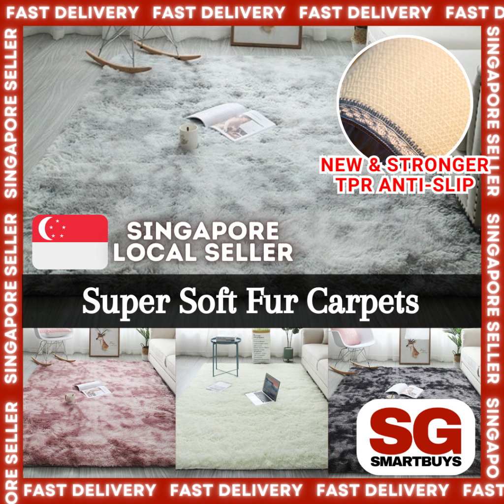 [RESTOCKED] 🇸🇬 200x300cm SHAGGY CARPETS NO.1 LOCAL CARPET SELLER 🔥 NON ...