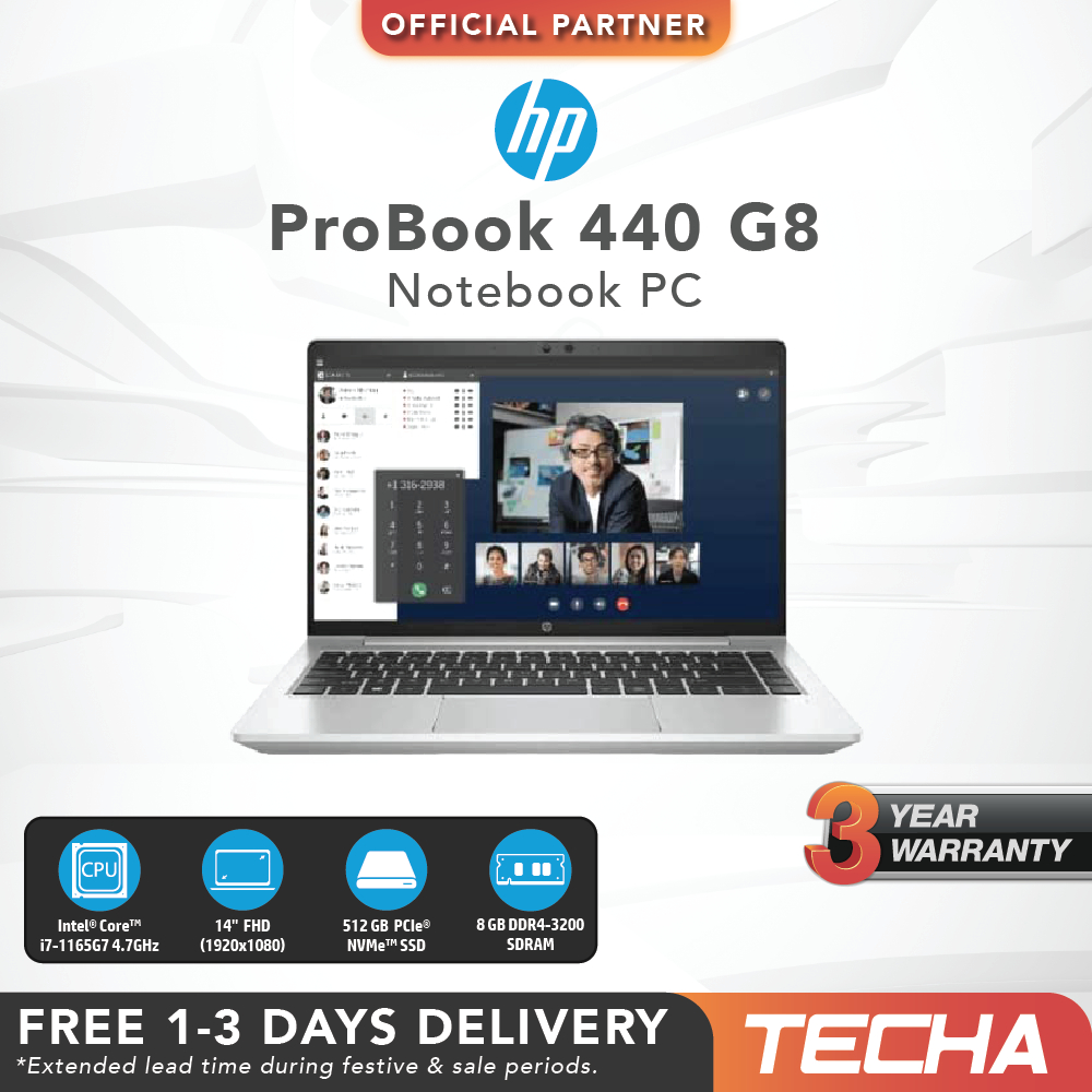 HP ProBook 440 G8 | 14" | i7-1165 | 8GB | 512GB SSD | Windows 10 Pro ...