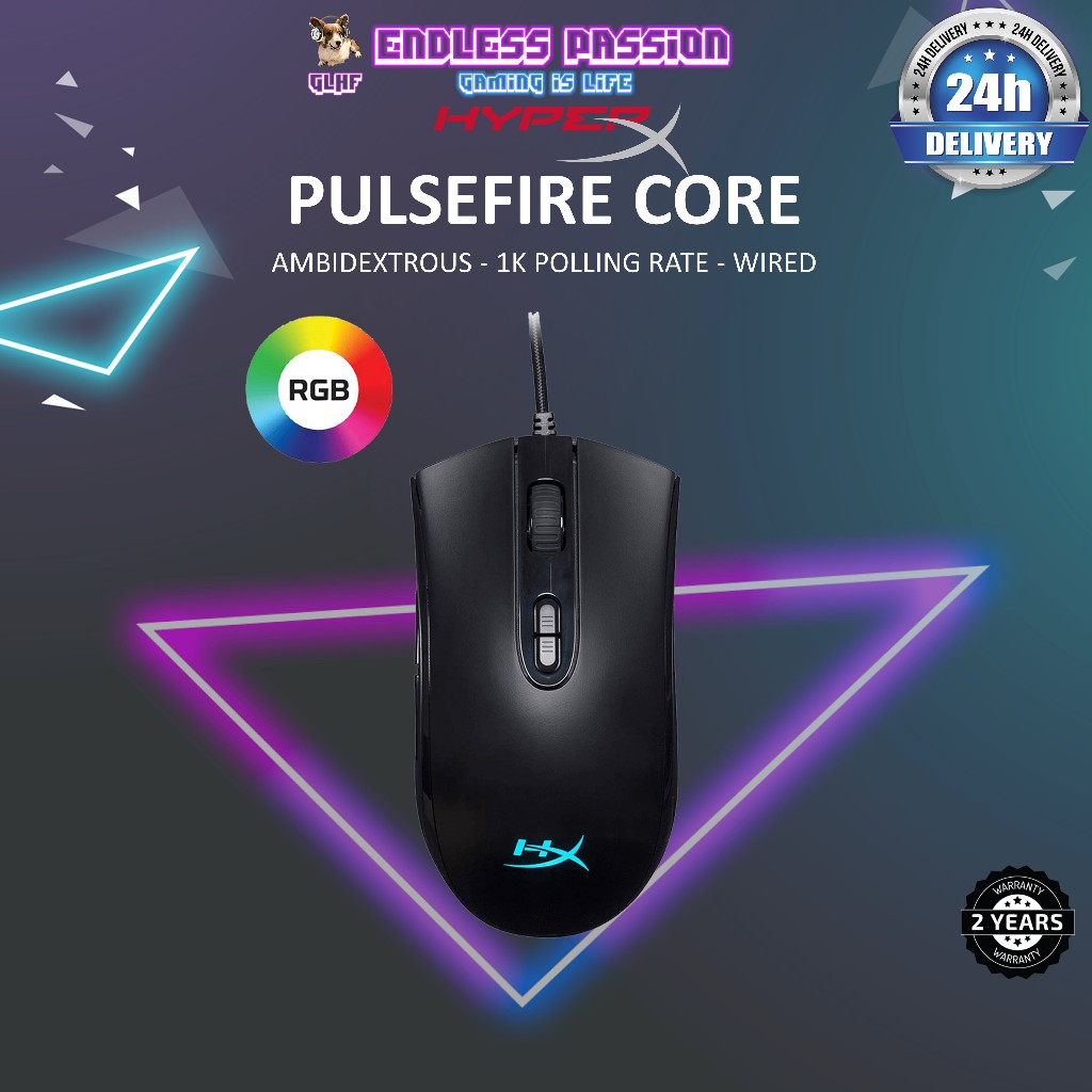 HyperX Pulsefire Core RGB Gaming Mouse | Shopee Singapore