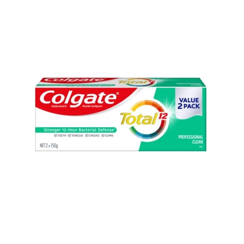 Colgate Total Professional Clean Gel Antibacterial Toothpaste Valuepack ...