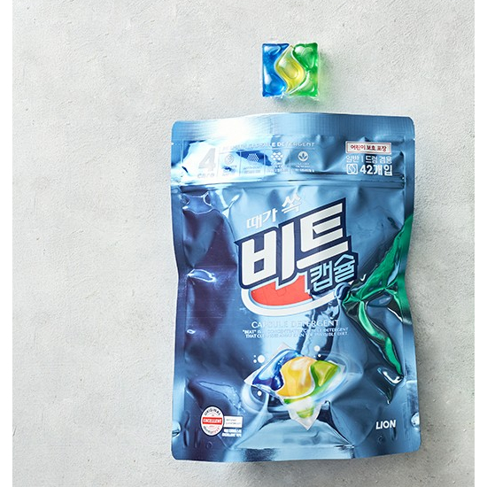 Korean Laundry Capsule laundry pod Detergent Anti Bacterial (42 Count ...