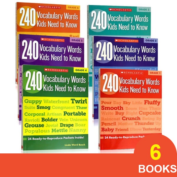 [SG Stock] Scholastic 240 Vocabulary Words Kids Need to Know Complete ...