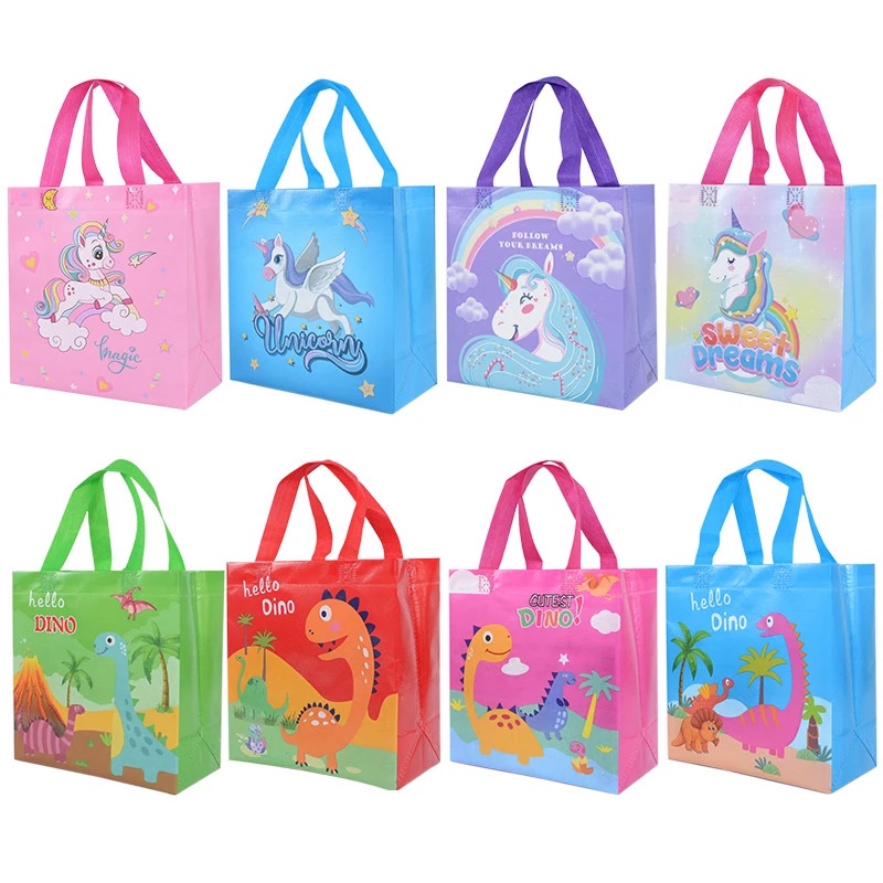Non Woven Reusable Goodie Bags with Handles Gift Bag Christmas Day ...