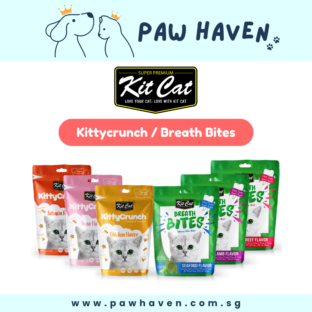 [FROM $2.35] Kit Cat Kitty Crunch & Breath Bites Cat Treat 60g | Shopee ...