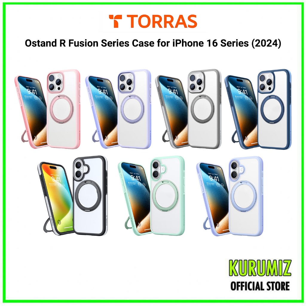TORRAS Ostand R Fusion Series Case for iPhone 16 SERIES (2024) | Shopee ...