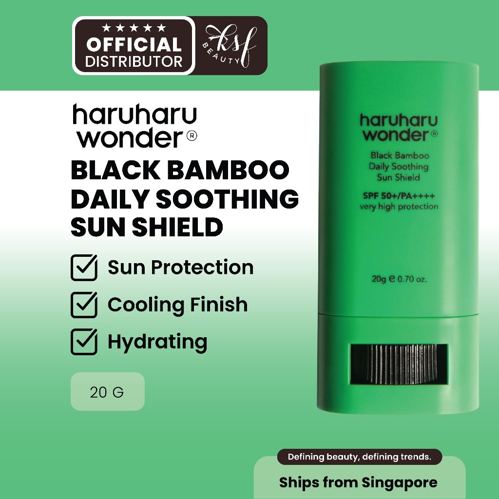 Haruharu Wonder Black Bamboo Daily Soothing Sun Shield 20g | Shopee Singapore