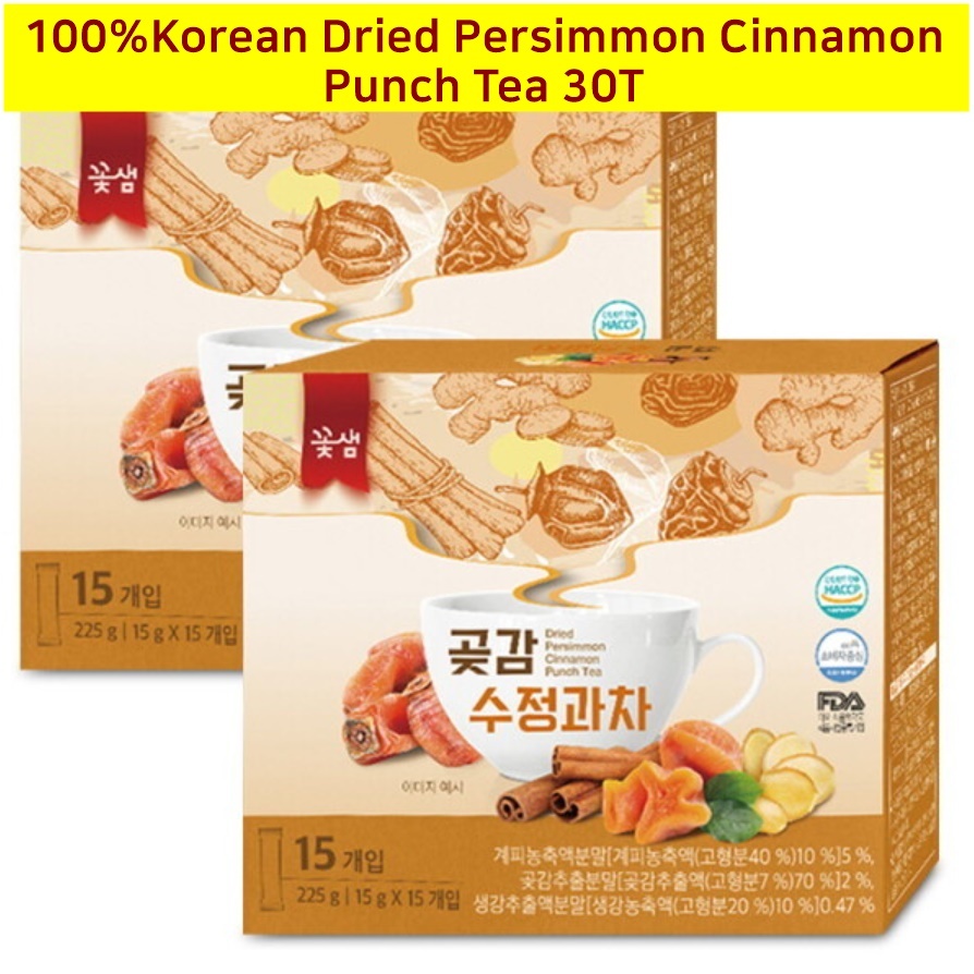 [100% KOREA] Dried Persimmon Cinnamon punch tea, Korea, Ready Stock ...