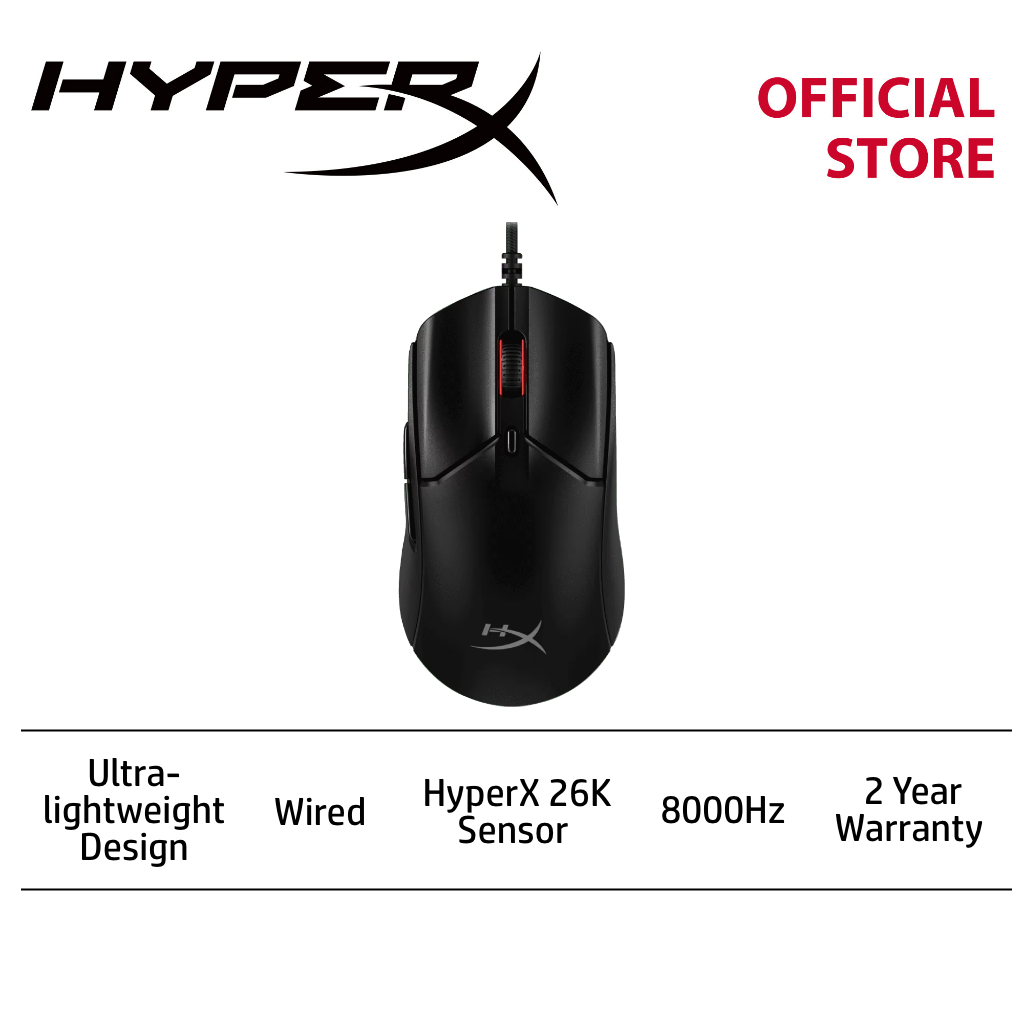 HyperX Pulsefire Haste 2 - Gaming Mouse (Black) / Ultra-lightweight ...
