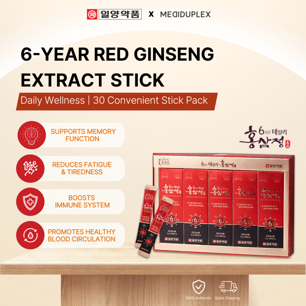 [IL-YANG PHARM] 6-Year Korean Red Ginseng Daily Stick | Daily Extract 6 ...