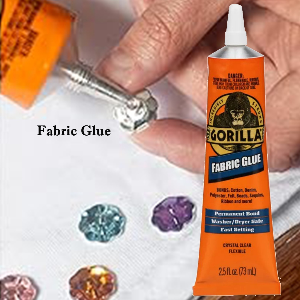 Gorilla Fabric Glue | Permanent bond | Washer/Dryer Safe | Fast Setting ...