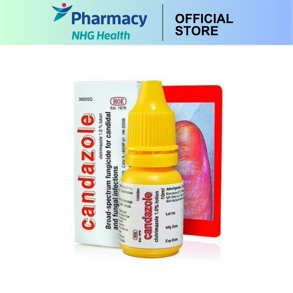 Candazole Lotion (Clotrimazole 1% Lotion 10ml) [treats skin/nail fungal ...