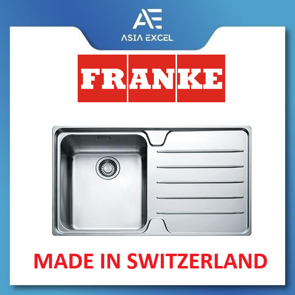 FRANKE LSX 611 SINGLE BOWL STAINLESS STEEL MADE IN SWITZERLAND KITCHEN ...
