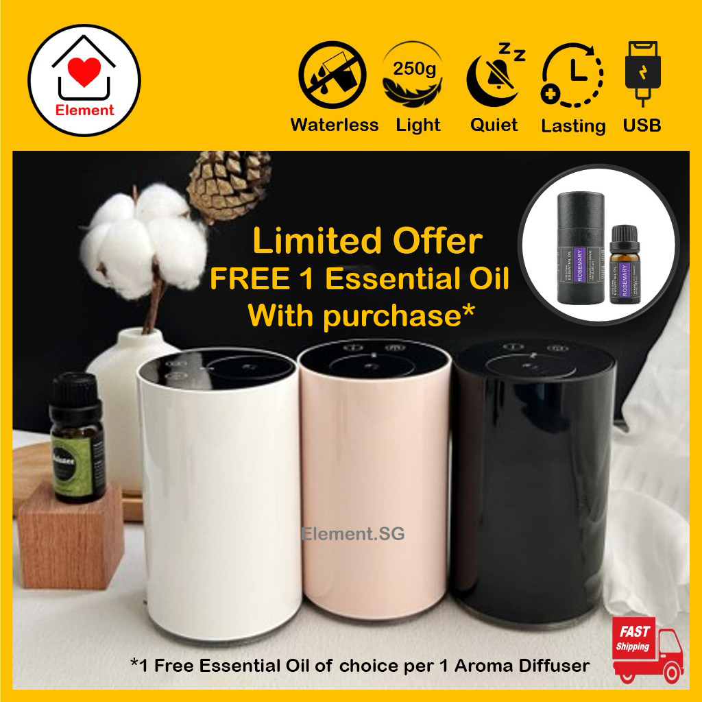 [SG Seller] Aroma Nebulizer Waterless Wireless Ultrasonic Aroma ...